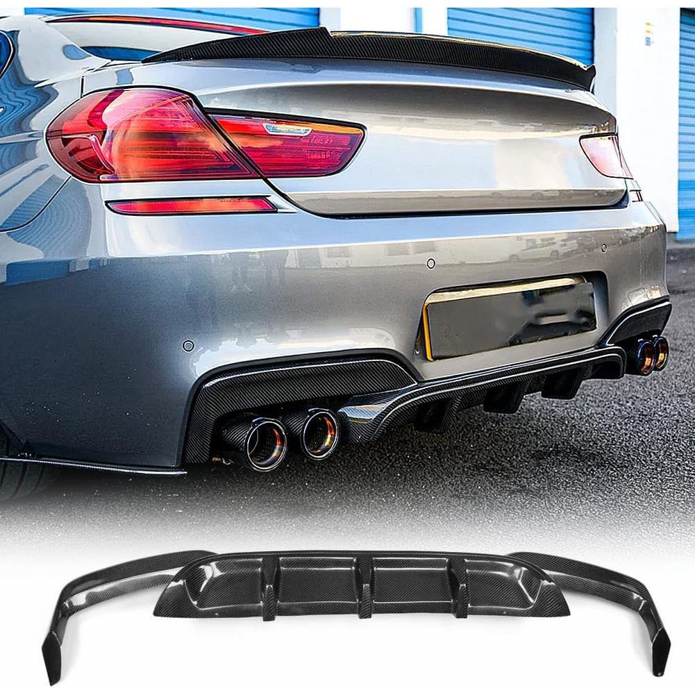Carbon Fiber Rear Diffuser for BMW 6 Series F06 F12 F13 640i 650i M Sport M6 2013-2018 Bumper ...