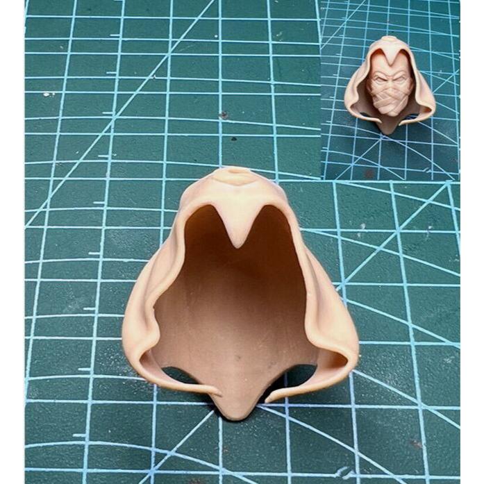 1:12 Moon Knight Helmet Sculpt Carved For 6" Male SHF Mezco ML MAFEX ...