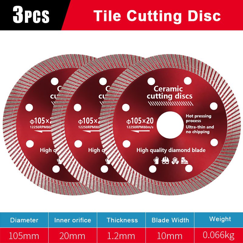 105mm Ultra Thin Dry-Cut Diamond Cutting Disc For Angle Grinder ...