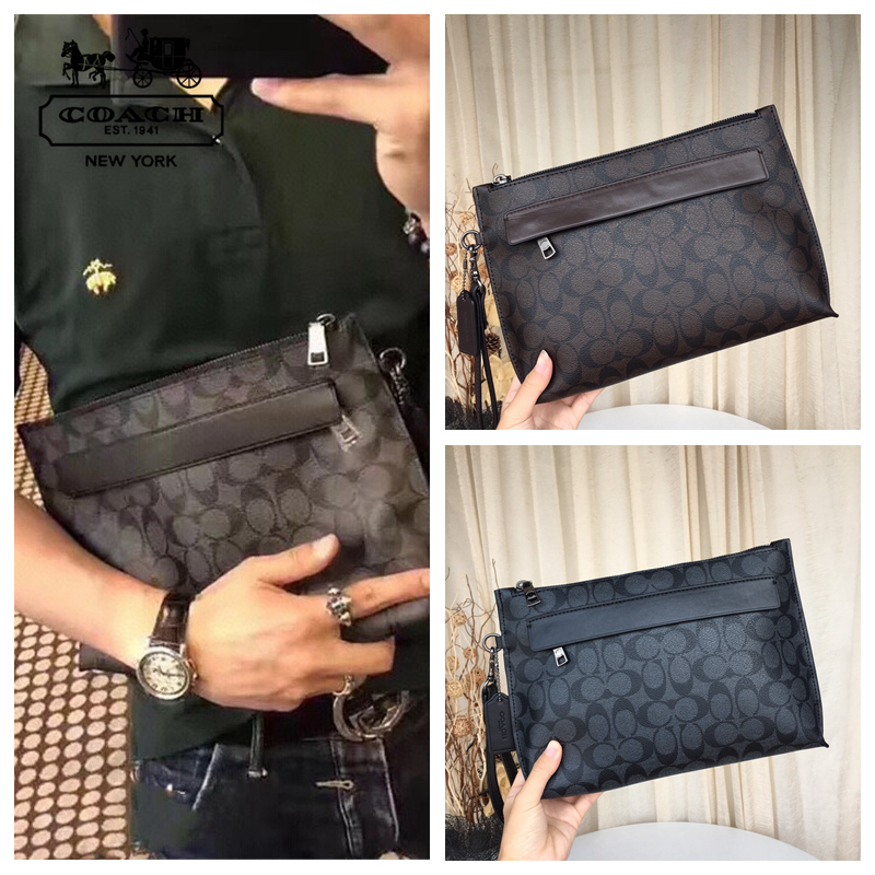 COACH Clutch men briefcase in stock 29508 | Shopee Malaysia