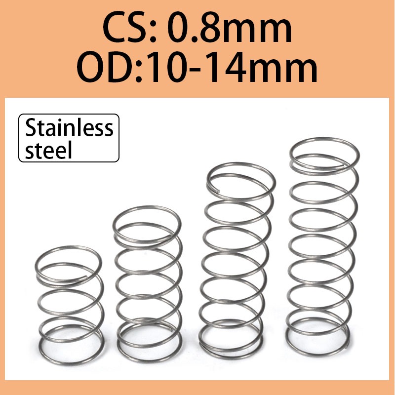 304 stainless steel compression spring, pressure spring, return spring ...