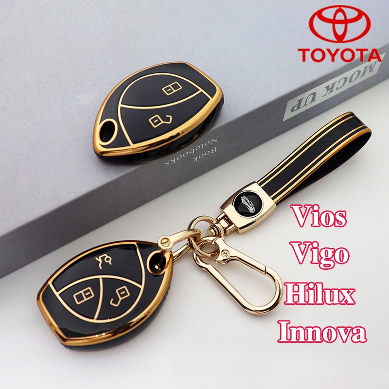 Toyota 2/3 Buttons TPU Key Cover Holder Keychain Protector For Toyota ...