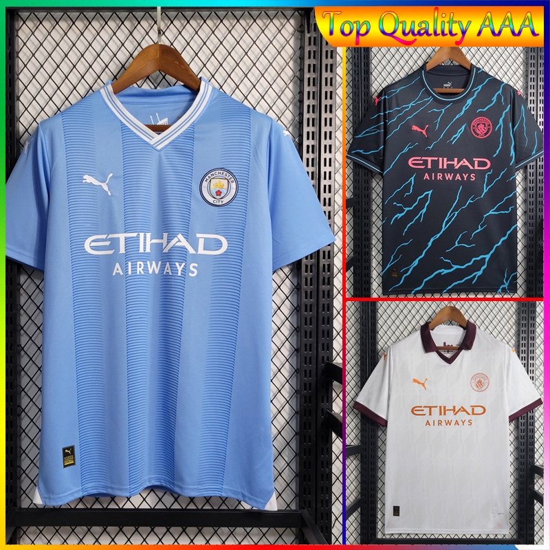 Fans Issue Man City Jersey 23/24 Home Away Third Football Shirt ...