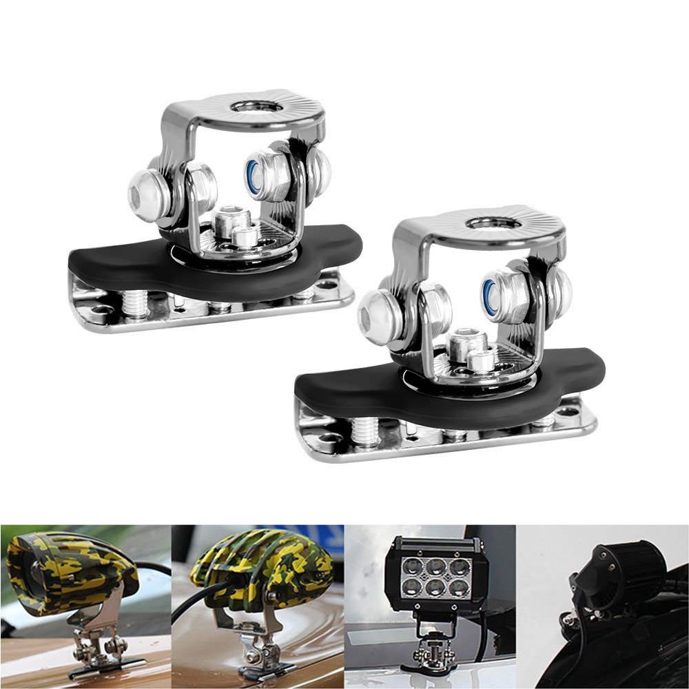 2pieces Car Headlight Bracket LED Work Light Bracket Fixture SUV Hood ...
