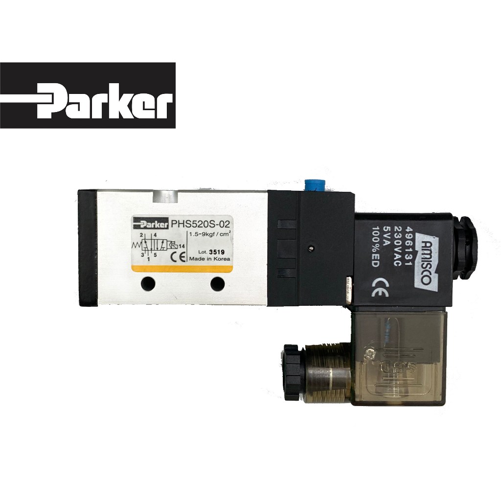 Parker Pneumatic Solenoid Valve PHS520S PHS520D-02 08 PHS530S PHS530D ...