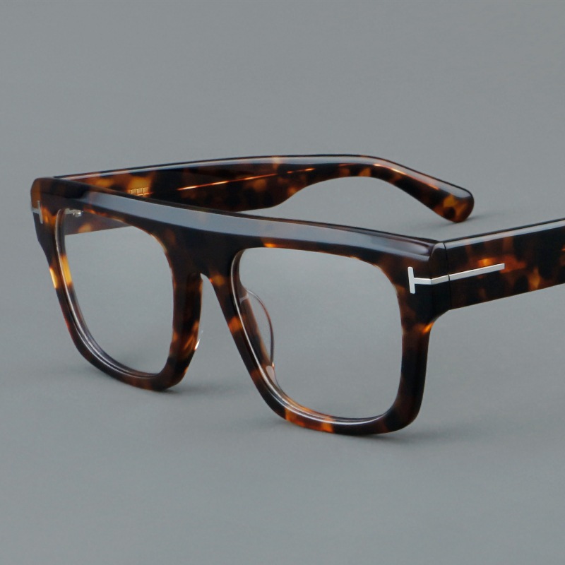 Fashon Brand Plate Glasses Frame Unisex Wide Edge High Quality Acetate ...