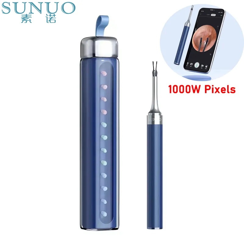 Sunuo Smart Visual Ear Sticks S9 1000W Pixels HD Endoscope Silicone Earpick Senseless ...