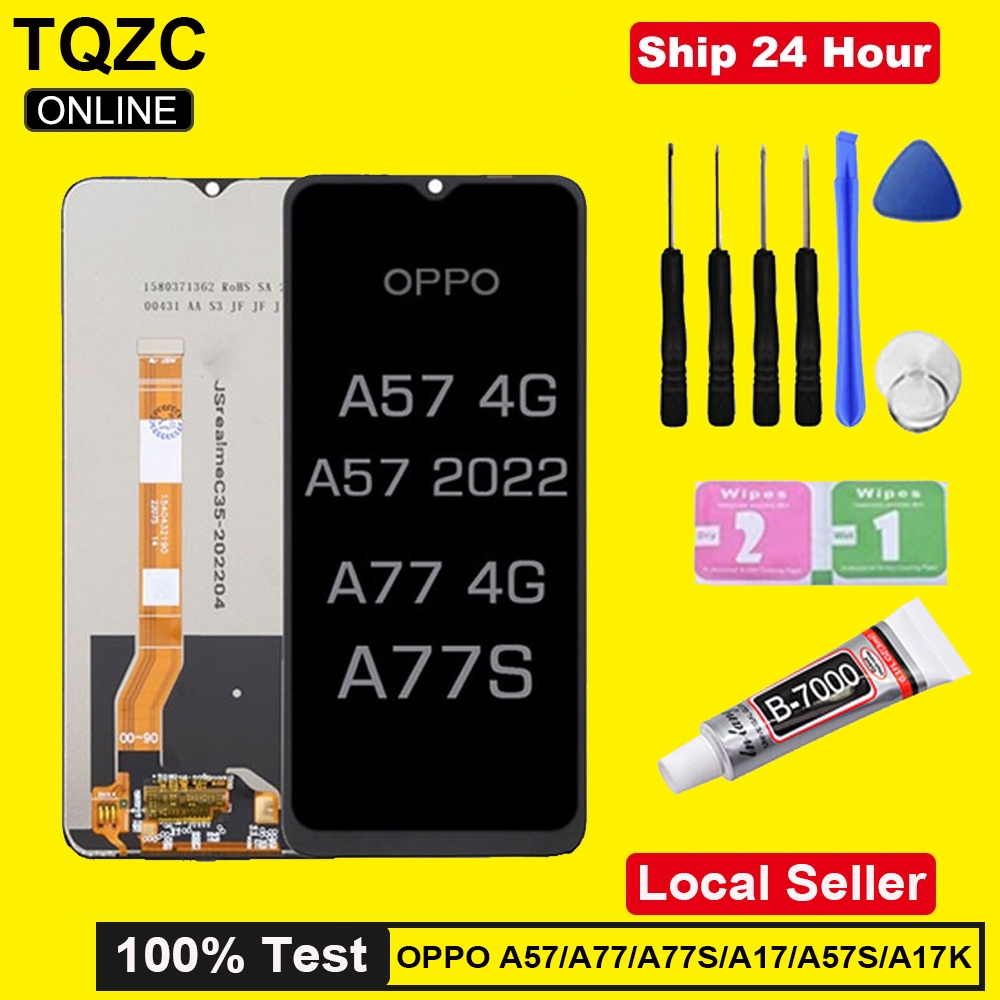 TQZC Original LCD For OPPO A57 4G/A77 4G/A77S/A17/A57S/A17K LCD Display ...