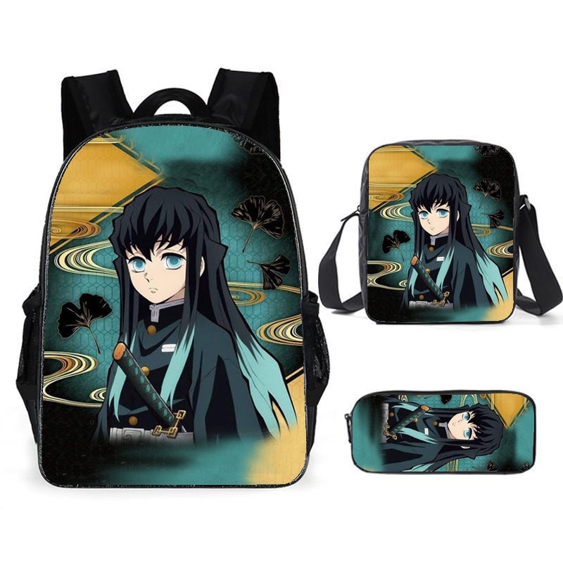 Demon Slayer Bag muichiro tokito backpack for children lunch bag pencil ...
