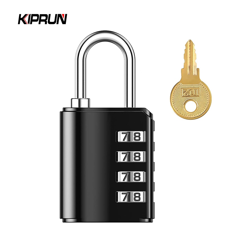 KIPRUN Combination Lock, 4 Digit Security Padlock with Key ...
