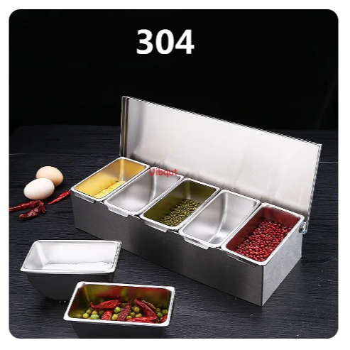 High quality 304 Stainless Steel Seasoning Box Hotel Restaurant chef ...