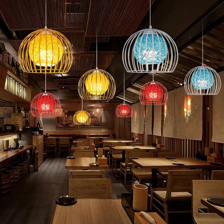 LAMPU GANTUNG SILING RUSTIC RATTAN PENDANT LIGHT NATIVE BAMBOO ...