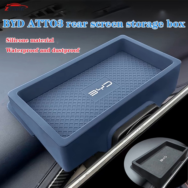 ZLWR BYD ATTO 3 silicone storage box, rear screen storage box, ATTO 3 ...