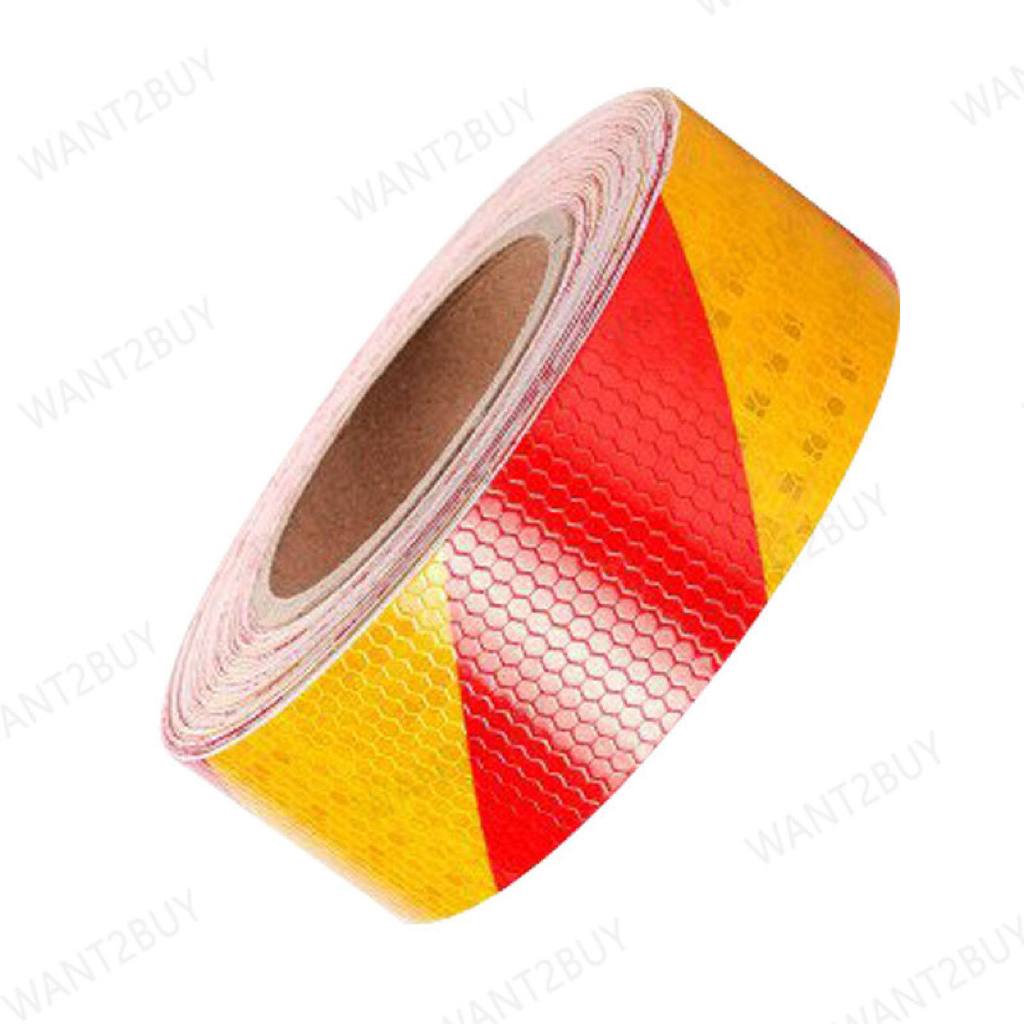 SAFETY REFLECTIVE SHINNING STAR FILM WARNING TAPE STICKERS (50MM X 10M ...