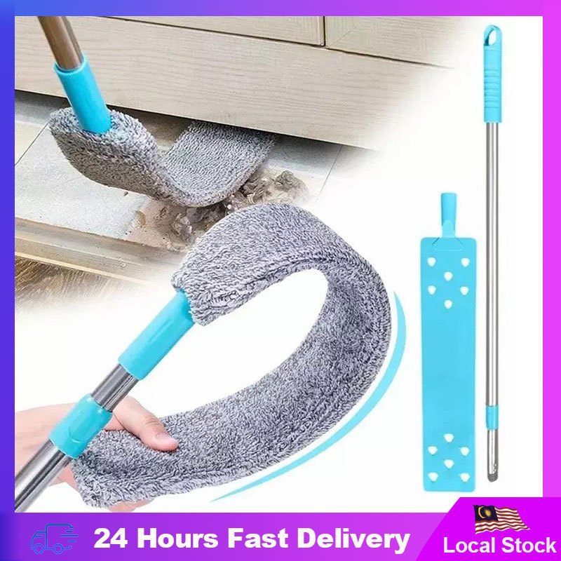 Microfiber Flat Duster For Gap Dust Cleaning Retractable Sweep Bed ...