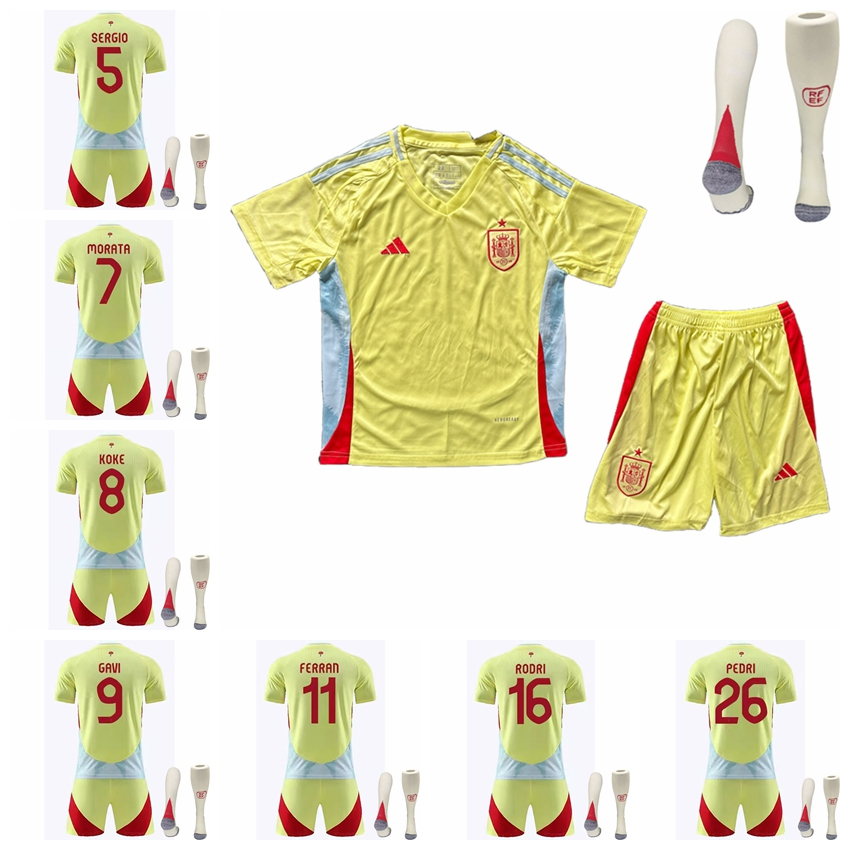 2024-25 Spain Away UEFA European Football Championship Jersey Kits ...