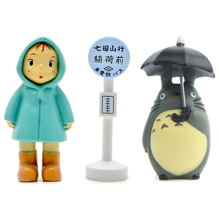 3Pcs/Set 5cm Totoro Miyazaki Hayao Totoro Spirited Away Anime Figure No ...