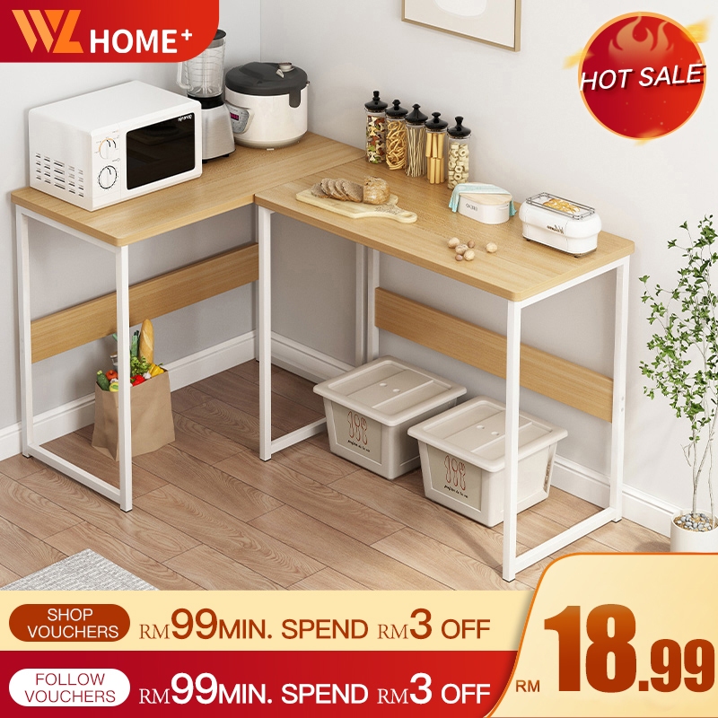 Kitchen Table Small Table 60CM Corner Desk Writing Table Meja Dapur ...