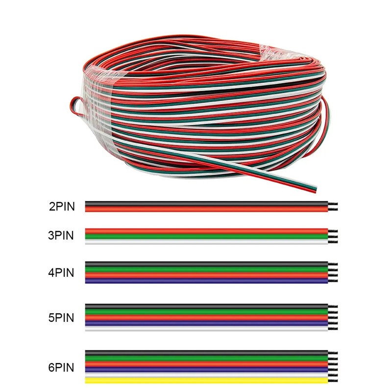 1 meter Electric Wires 2pin 3pin 4pin 5pin for DIY Signage heavy duty ...