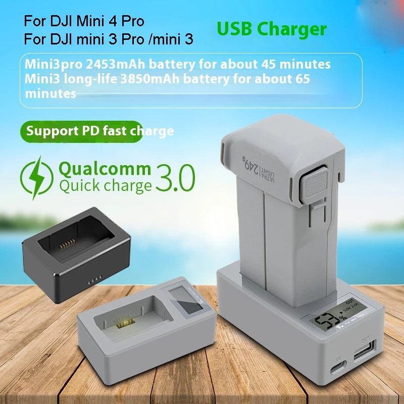 For DJI Mini 3 Pro Battery Charger For DJI Mini 4 Pro/Mini 3 Pro /Mini ...