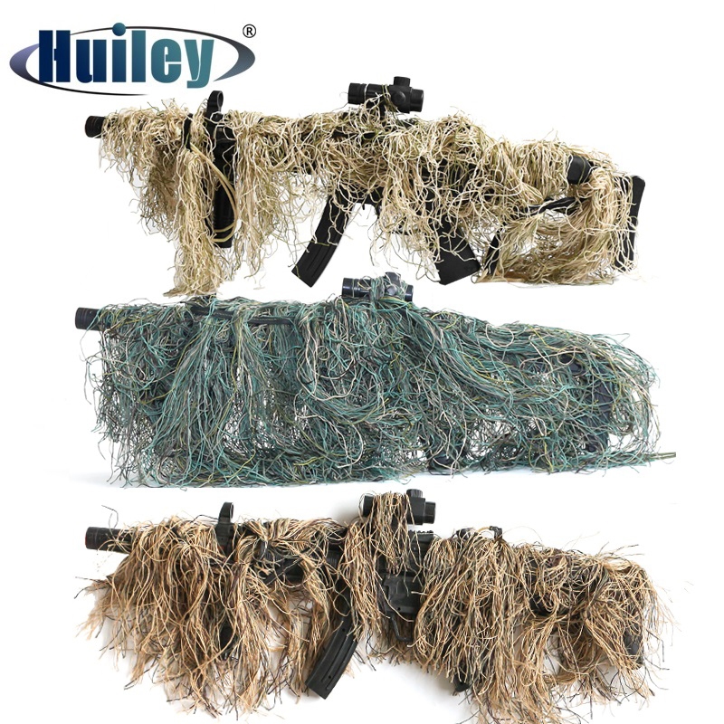 Hunting Ghillie Suit Gun Rope Cover Paintball Airsoft Rifle Wrap Cover ...