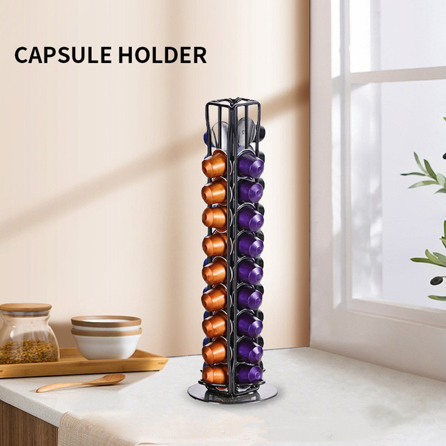 Coffee Pod Holder Coffee Pod Storage Organizer Rotating Nespresso ...