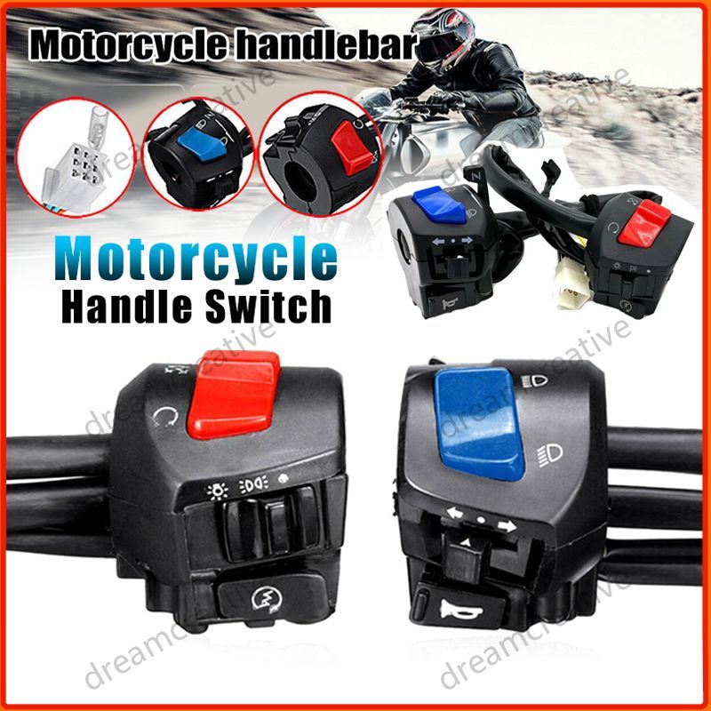(Universal) Motorcycle Handlebar Mount On Off Switch Assembly With ...