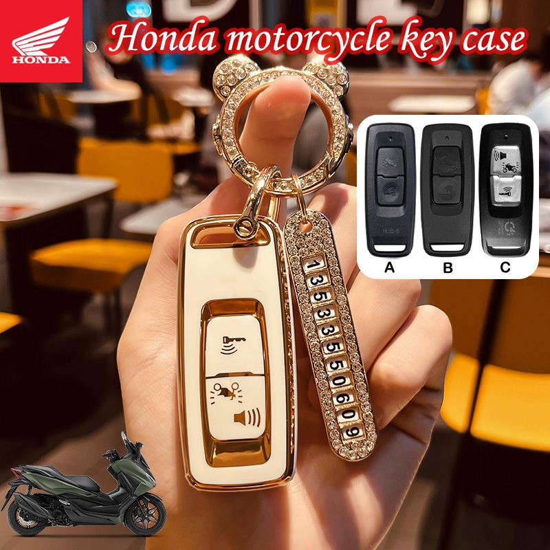Honda Motorcycle key case for Honda pcx 160/Adv 350/Forza 350/click 160 ...