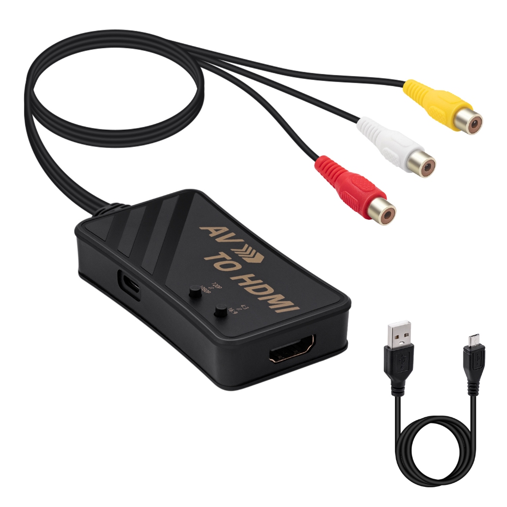 Multifunctional HDTV HDMI Adapter for AV Signal Source, Compatible with ...