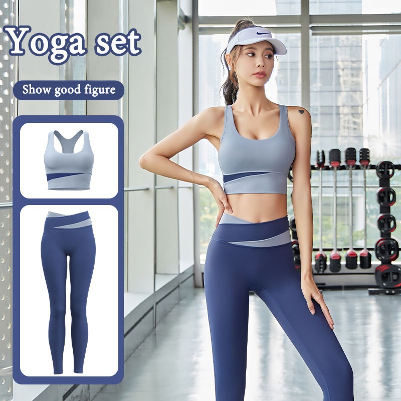 Flyblue Workout Clothes Gym Yoga Set Sport Wear Women Sport Bra ...