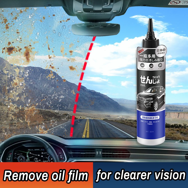 Car Glass Watermark Remover 汽车水渍清洗 Window Watermark Cleaner Windshield ...