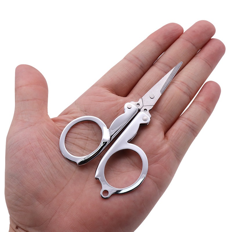 Folding Scissors Sharp Blade Pocket Foldable Cutter Knife Small Crafts ...