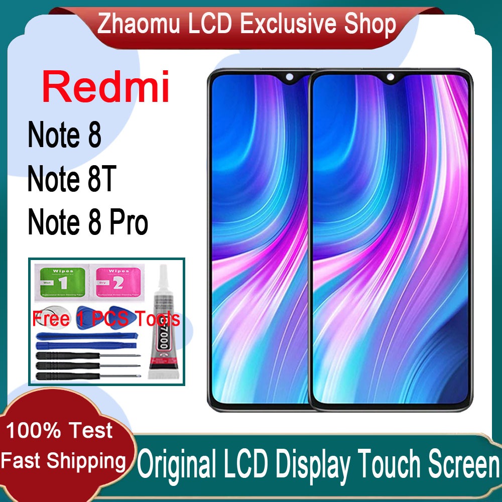 Original Redmi Note 8 8T 8 Pro LCD Display Touch Screen Replacement ...