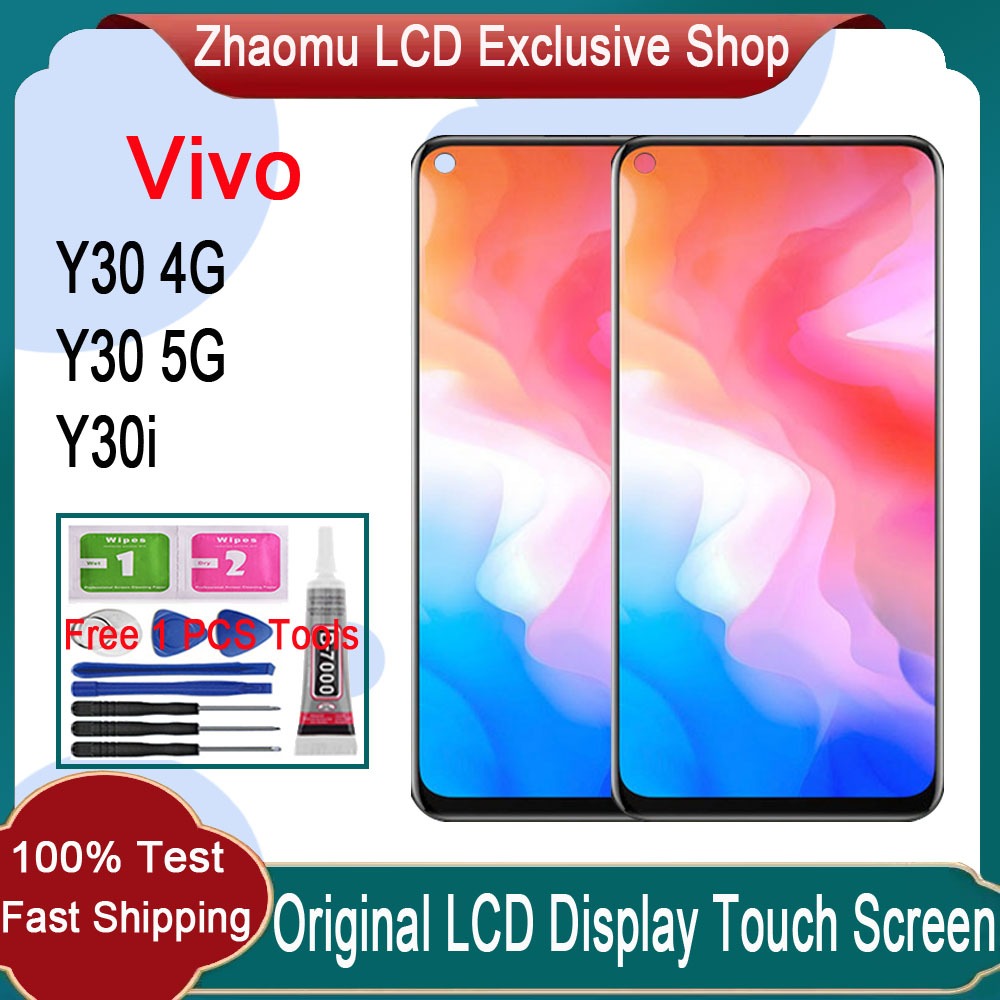 Original Vivo Y30 4G Y30 5G Y30i LCD Display Touch Screen Replacement ...