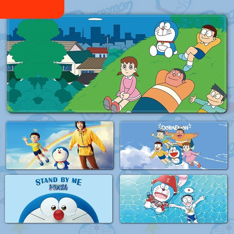 Doraemon Anime Mouse Pad Large Cartoon Keyboard Computer Desktop Pads ...