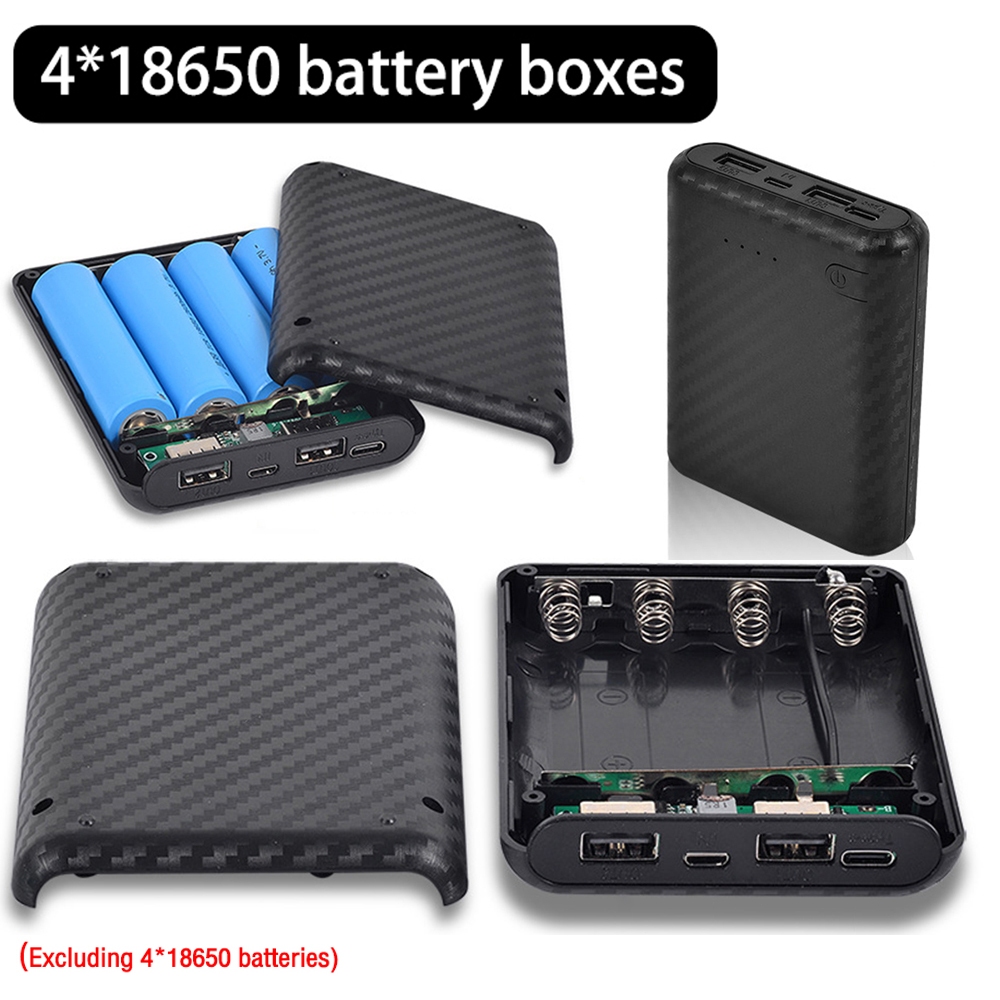 18650 Battery Charger Box Portable Power Bank Kit DIY DIY Fast Charging ...