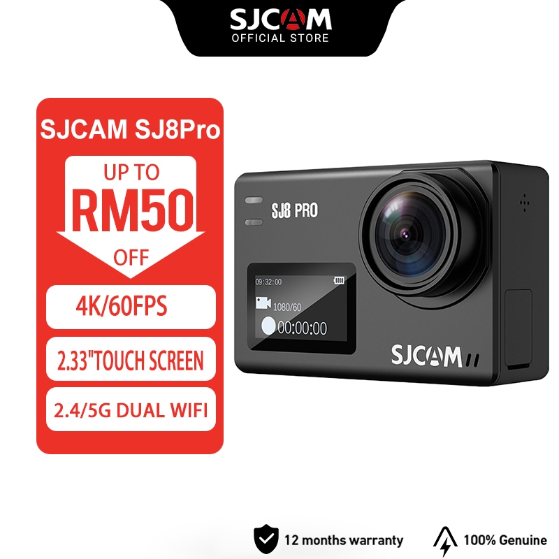 SJCAM SJ8Pro 4K60FPS Action Camera SJ8 Dual Screen | Shopee Malaysia