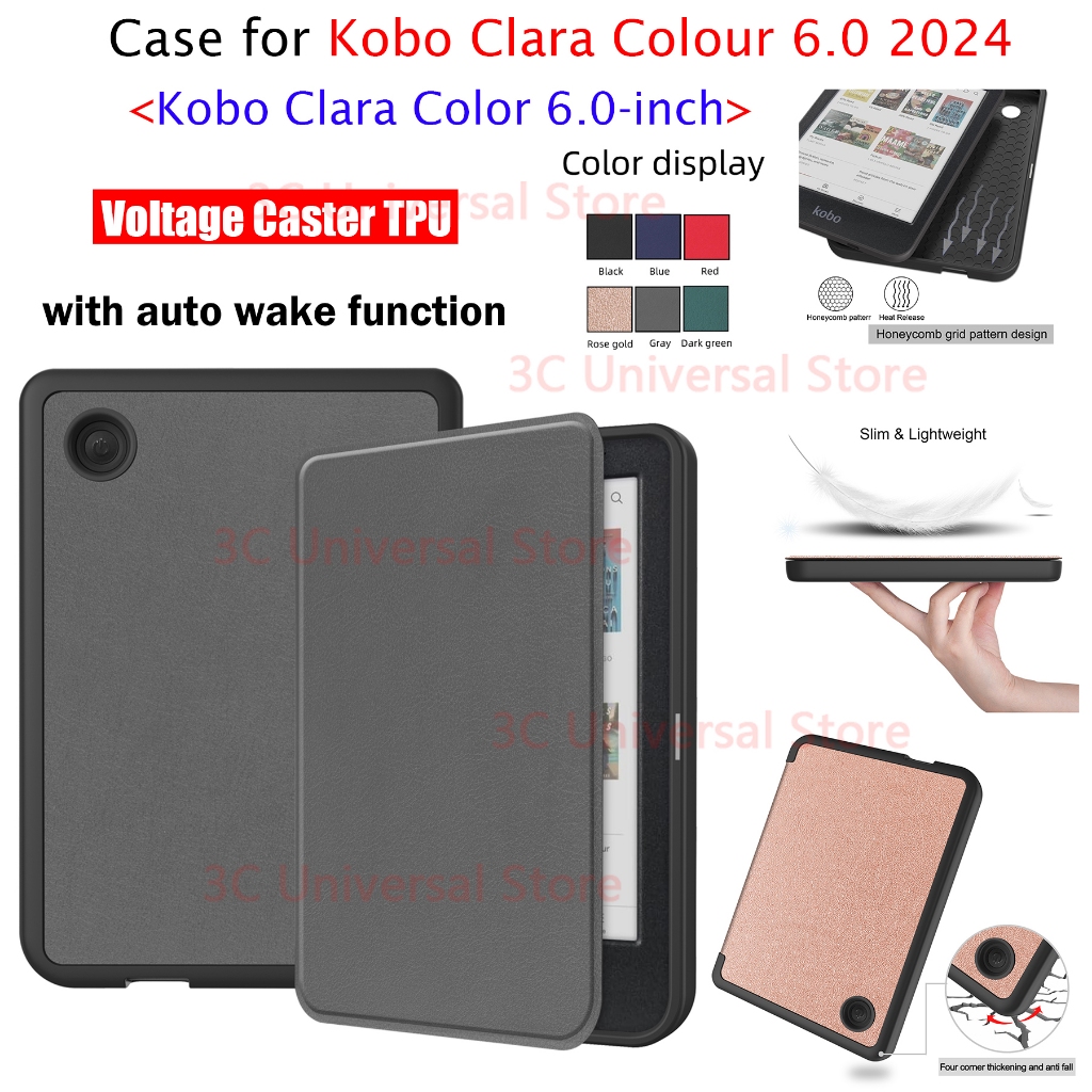 Smart Auto-Sleep Tablet Case For Kobo Clara Colour 6.0-inch 2024 High ...