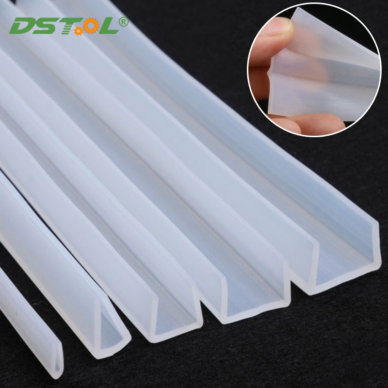 Silicone Rubber U-Channel Rubber Edging Sealing Strip Transparent Noise ...