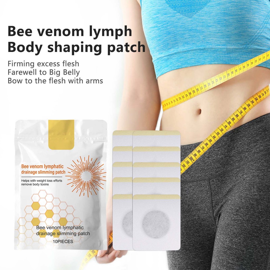 10 Pack Belly Button Detox Slimming Patch Bee Venom Slimming Patch ...