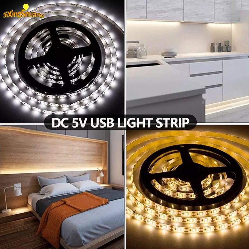 LED Flexible Light Strip 5M/10M White/Warm White/Blue USB Waterproof ...