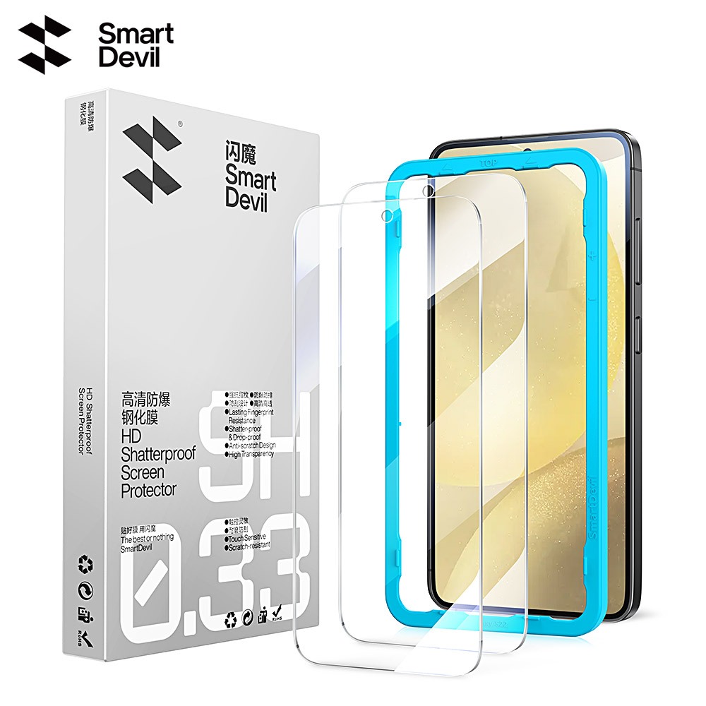 SmartDevil Tempered Glass For Samsung S25/S24ultra/S23+/S22 Anti-Peep ...