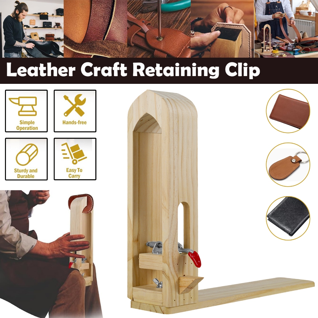 Leather Craft Retaining Clip DIY Hand Tool Set Table Desktop Lacing ...