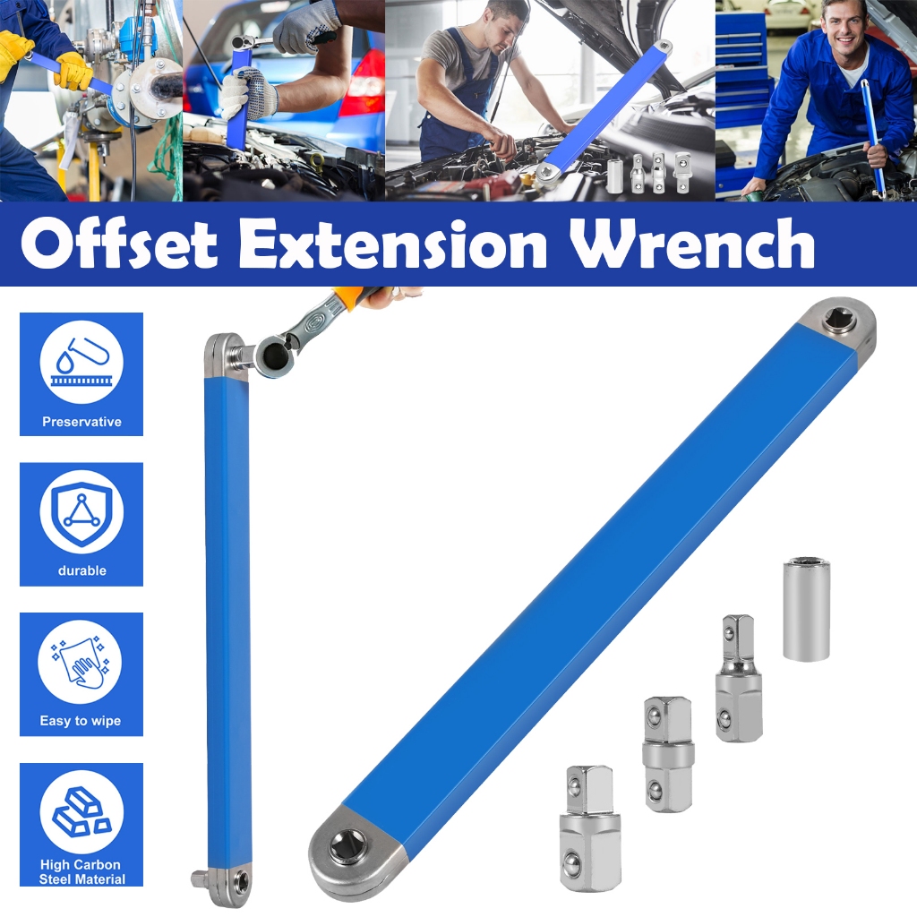 Offset Extension Wrench High-Carbon Steel 15.4inch Impact Socket ...