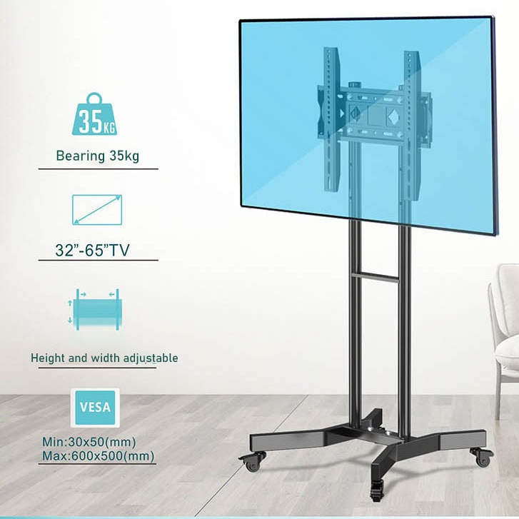32-72 Inch Tv Bracket Portable Led Monitor Mount Holds Up To 60kg Max ...