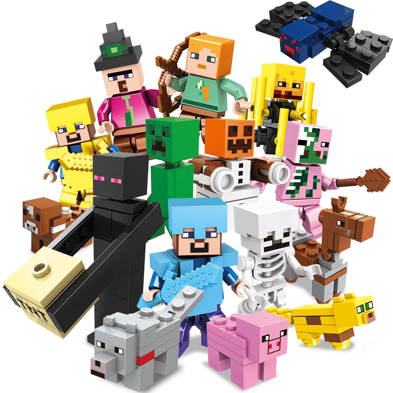 Minecraft Full Set Character Dolls 16 Characters Image Realistic ...