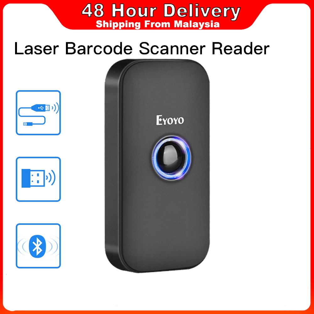 Eyoyo 3 In 1 Ccd Bluetooth Barcode Scanner Bluetooth Usb Wired 2 4