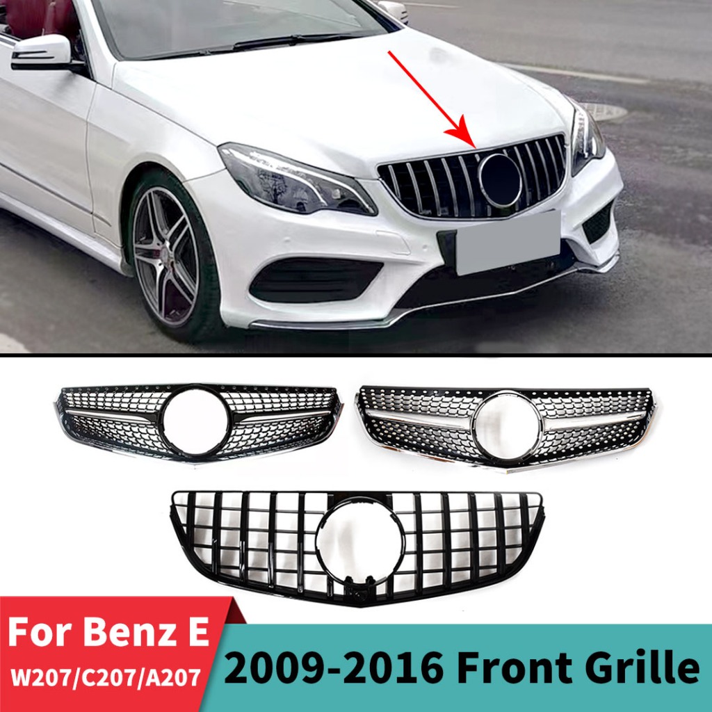 Front Radiator Grille Inlet Grill Grid Tuning For Mercedes Benz E Coupe W207 C207 A207 2009-2016 ...