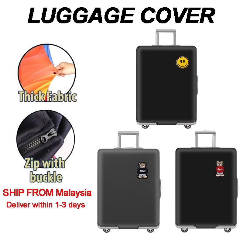 Pure Color Anti Scratch Dust Proof Elastic Luggage Cover Suitcase ...