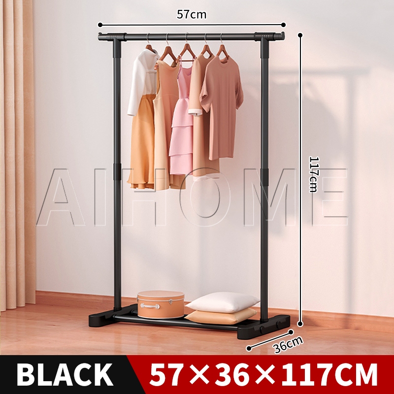 Single Pole Garment Rack Single Pole Clothes Hanging Rack Rak Pakaian ...